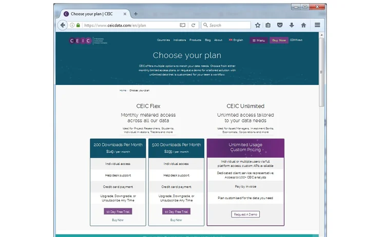 CEIC Data Bows Next-Gen Economic Data Platform, Website - WatersTechnology.com
