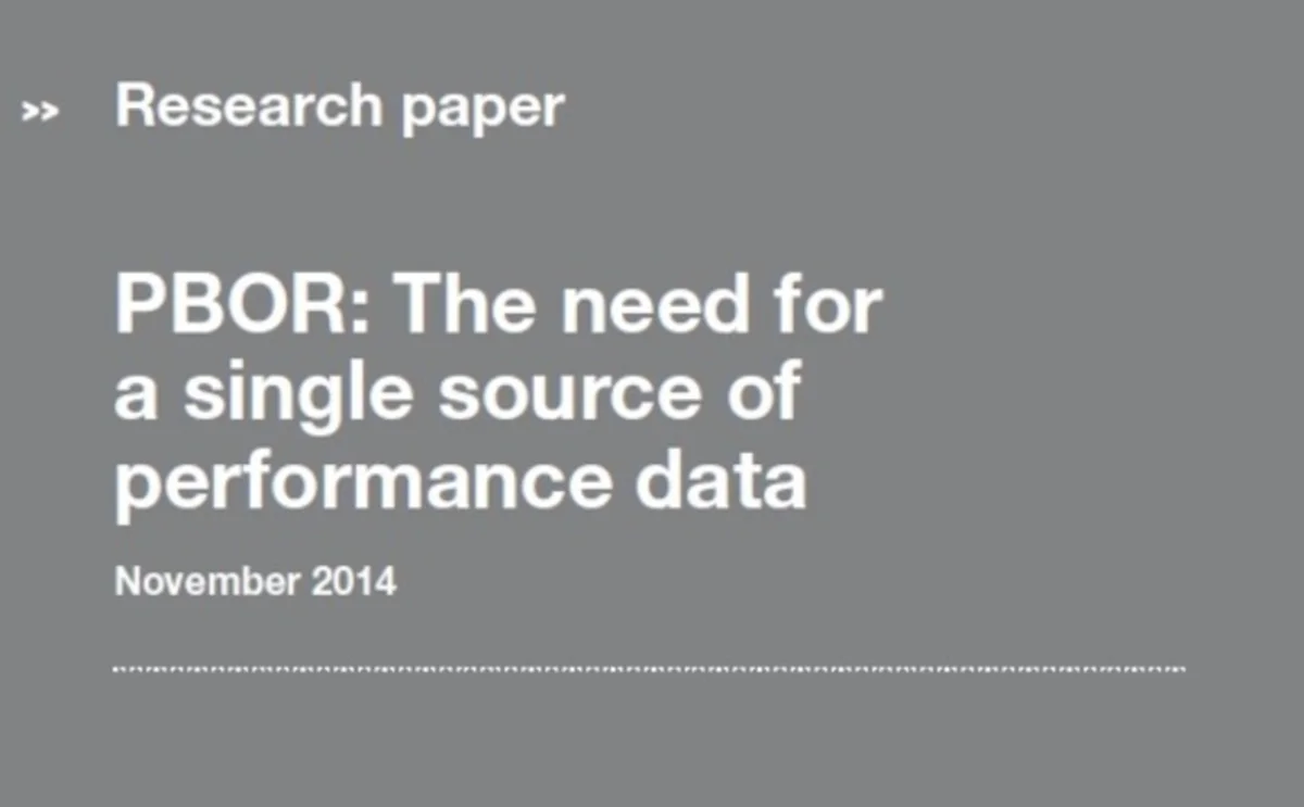 PBOR: The need for a single source of performance data ...